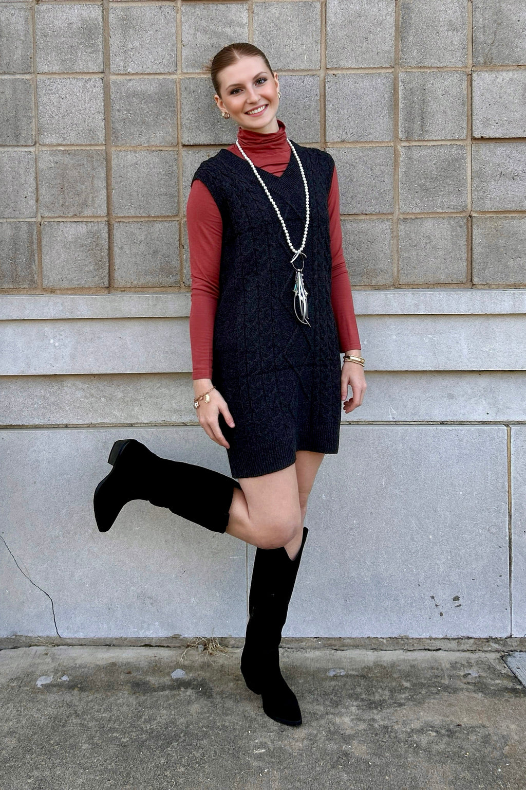 Caroline V-Neck Vest Sweater – Blessings and Butterflies