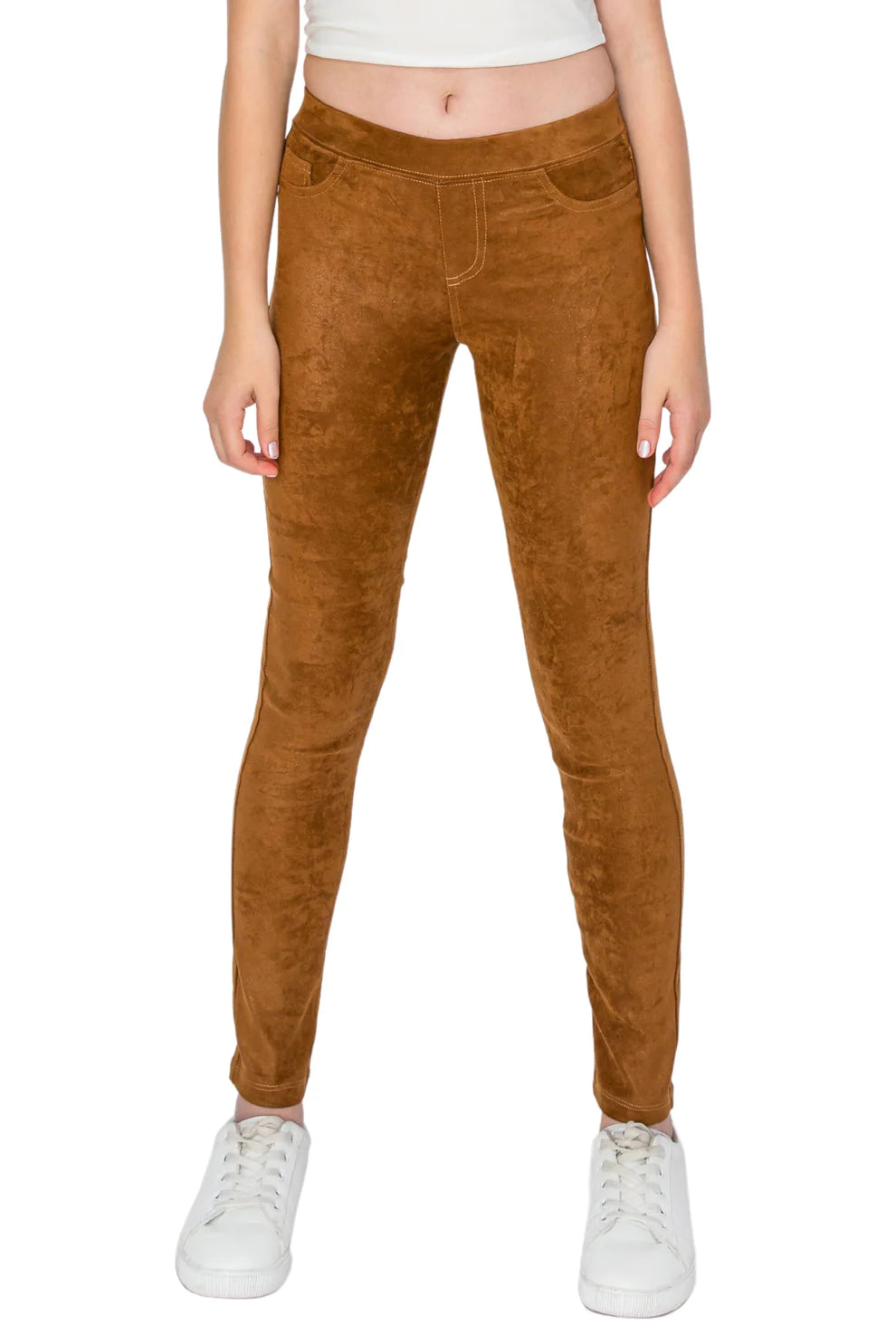Tractr Camel Glitter Suede Pull-On Pants – Blessings and Butterflies